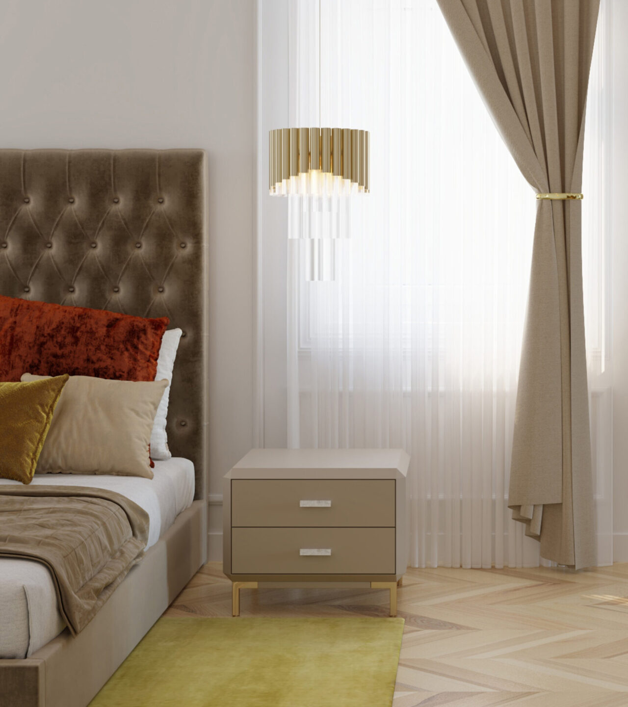 Kendra Bedside Table: Classic Nightstand - Jetclass